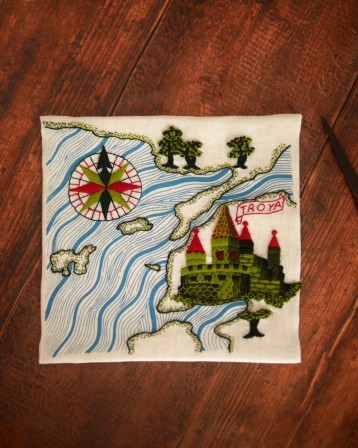 Broder l'Odyssée sans Ulysse - Broderies à remonter le temps